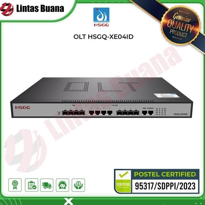 Jual OLT HSGQ-XE04ID4port EPON OLT 10G Uplink AC+12V DC | Shopee Indonesia