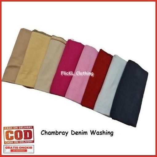 Jual Original Bahan Kain Chambray Denim Wash Denim Washing Jeans ...