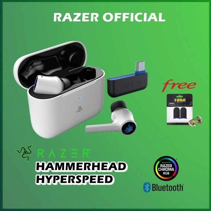 Jual Razer head HyperSpeed True Wireless Earbuds | Shopee Indonesia