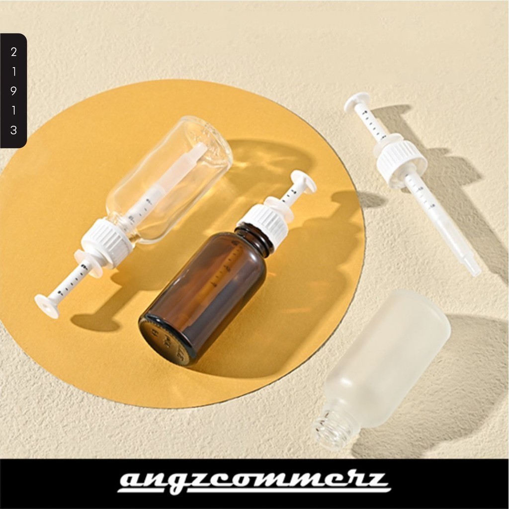 Jual Botol Kaca Pipet Serum Essence Estetik Syringe Bottle 30ml ACZSBYY ...