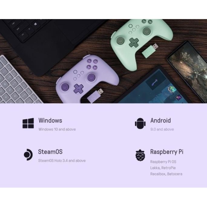 Jual 8Bitdo Ultimate C 2.4G Wireless Gaming Controller Gamepad Stick ...