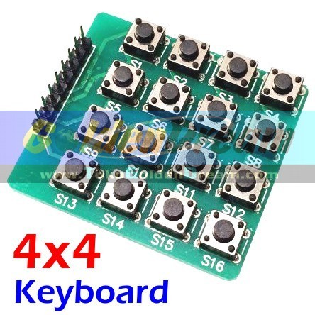 Jual Keyboard Matrix 4X4 Keyboard Arduino 16 Button Keypad Tombol Tekan ...