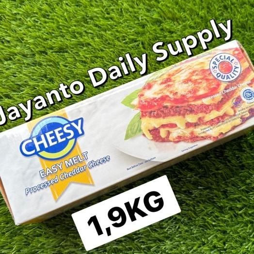 Jual Cheesy Easy Melt 2Kg / Mudah Lumer & Leleh / Keju Cheddar Olahan ...