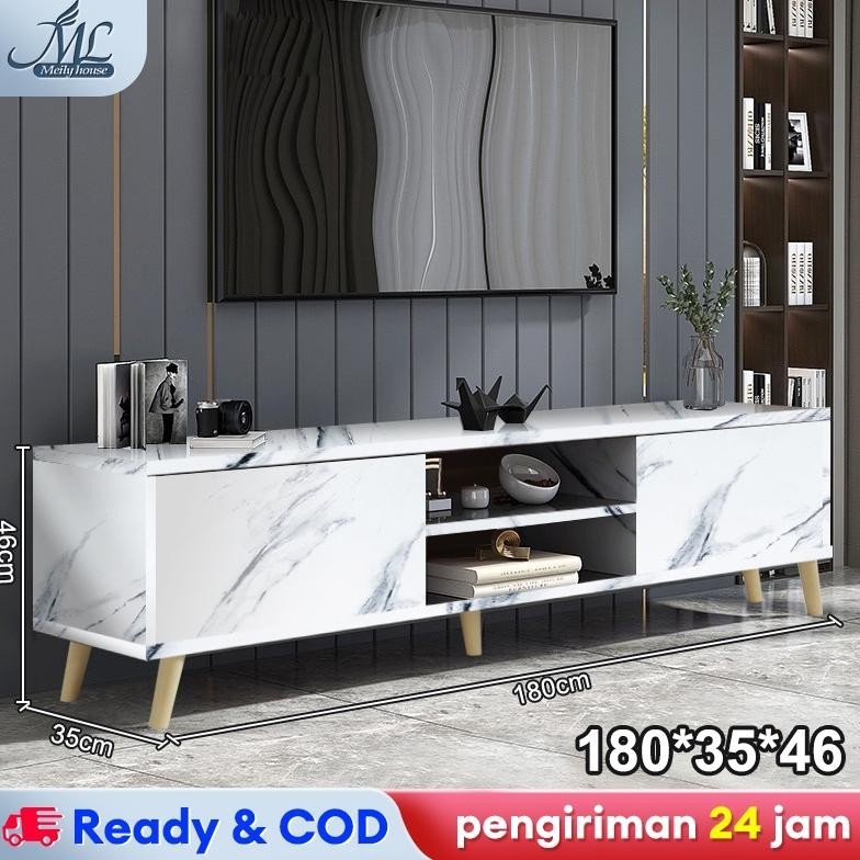 Jual 180CM Meja TV Besar Meja Tv Minimalis Nordic Meja TV kayu Rak TV ...