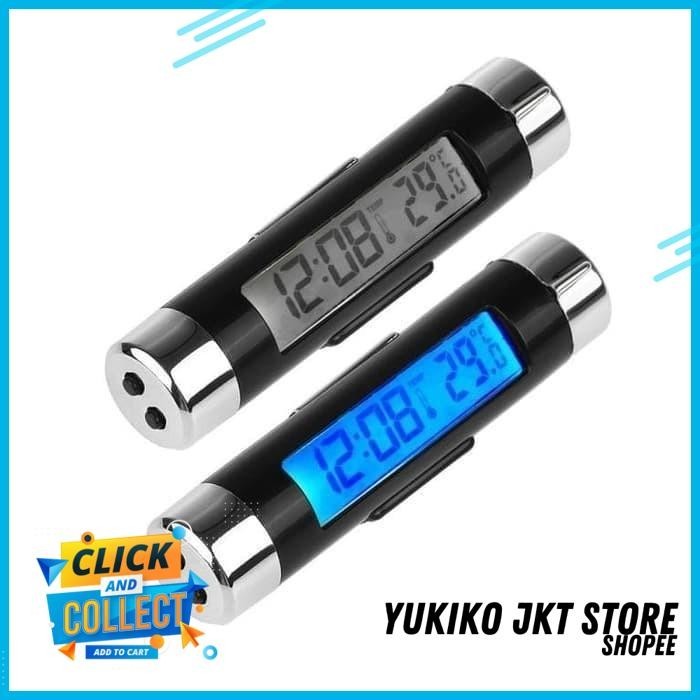 Jual K01 JAM MOBIL DIGITAL SUHU TERMOMETER MOBIL CAR CLOCK BACKLIGHT ...