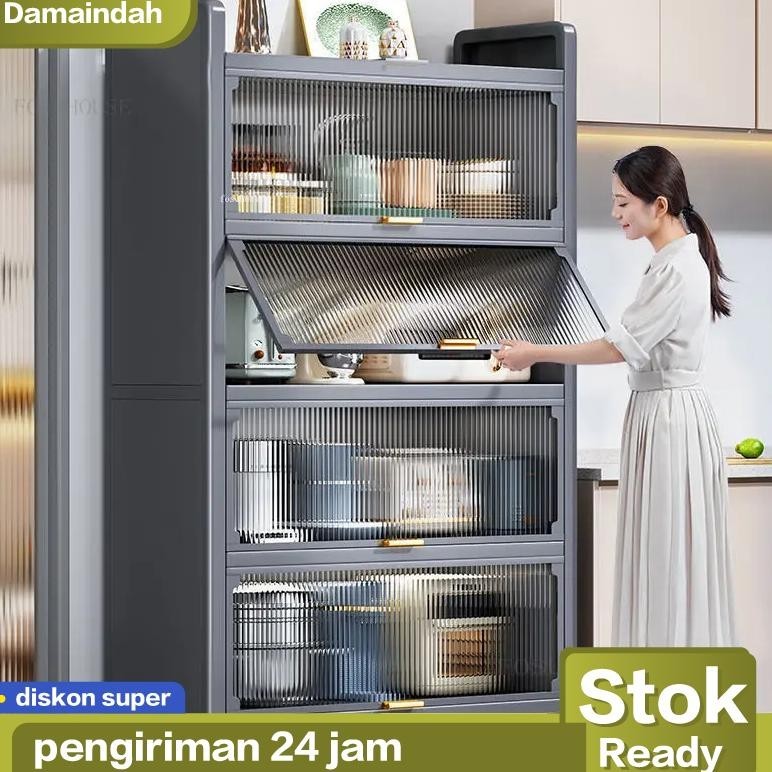 Jual Rak Piring Tertutup Lemari Dapur Lemari Rak Piring Aluminium Rak ...