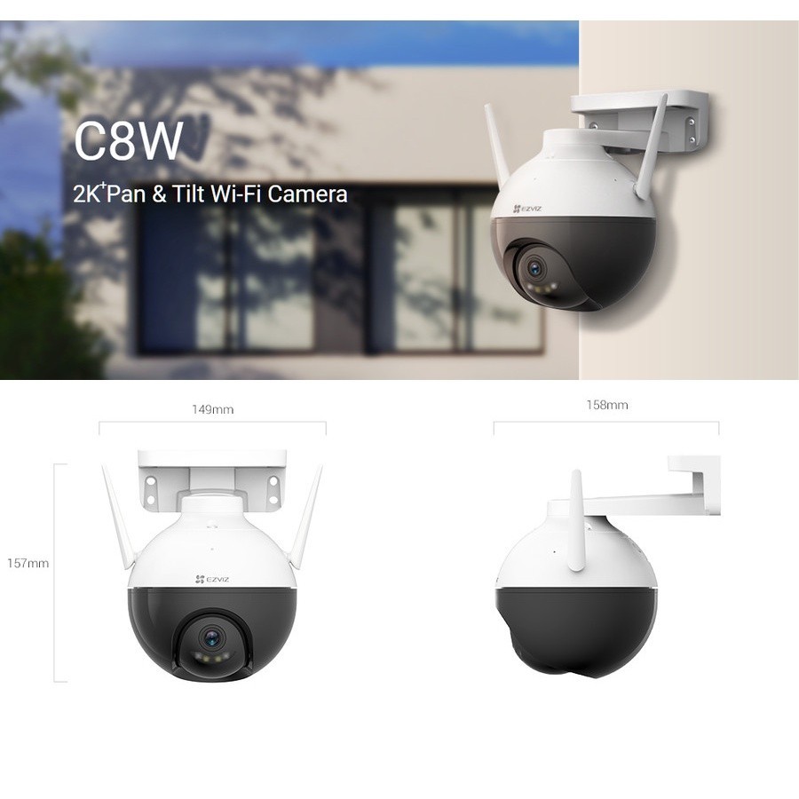 Jual NEW SERIES EZVIZ C8W 4MP 2K+ PAN & TILT WI-FI CAMERA ORIGINAL ...