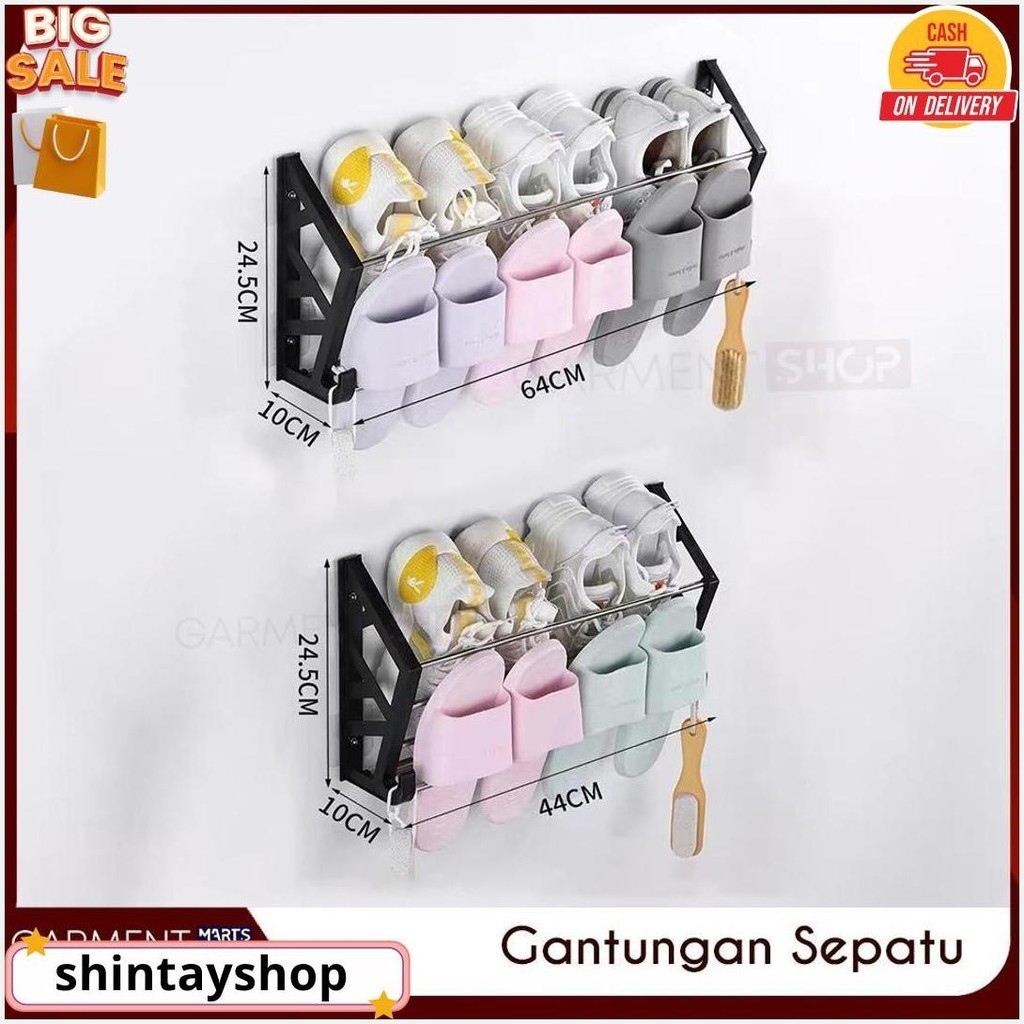 Jual Rak Sepatu Gantung Susun Shoe Rack Holder Tempat Sandal Panci ...