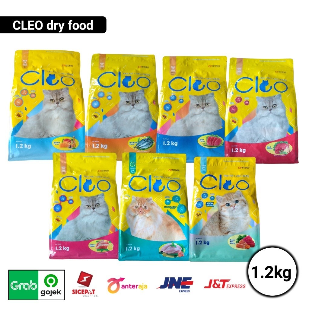 Jual CLEO ADULT 1.2KG makanan kucing cleo cat food ALL VARIAN | Shopee ...