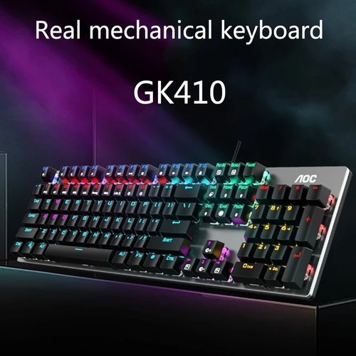 Jual Keyboard Gaming Mechanical Aoc Gk410 Blue Switch Usb Rainbow Rgb ...