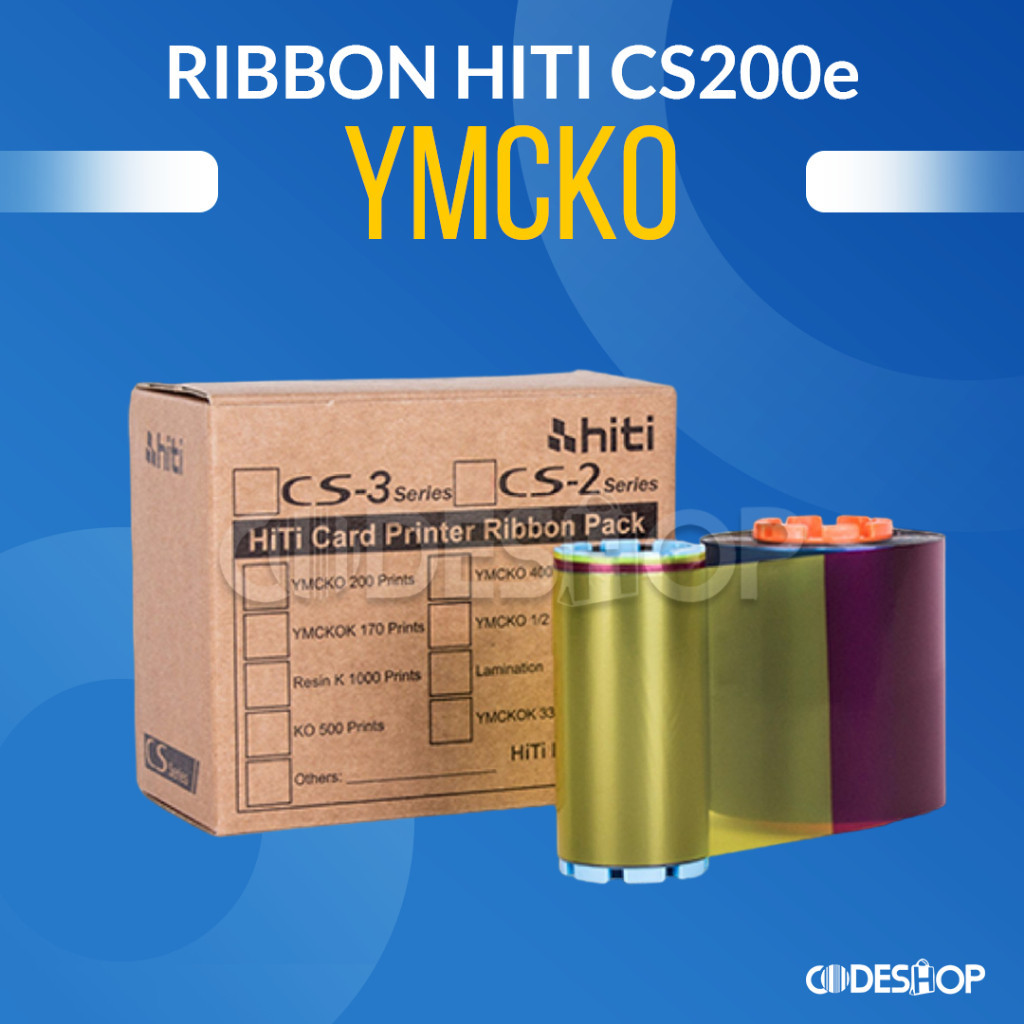 Jual Ribbon Hiti cs 200 YMCKO warna 400 print | Shopee Indonesia