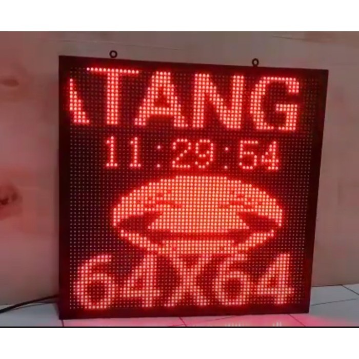 Jual Led Running Text Counter Hp 70X70Cm Wifi Handphone Outdoor Berdiri ...