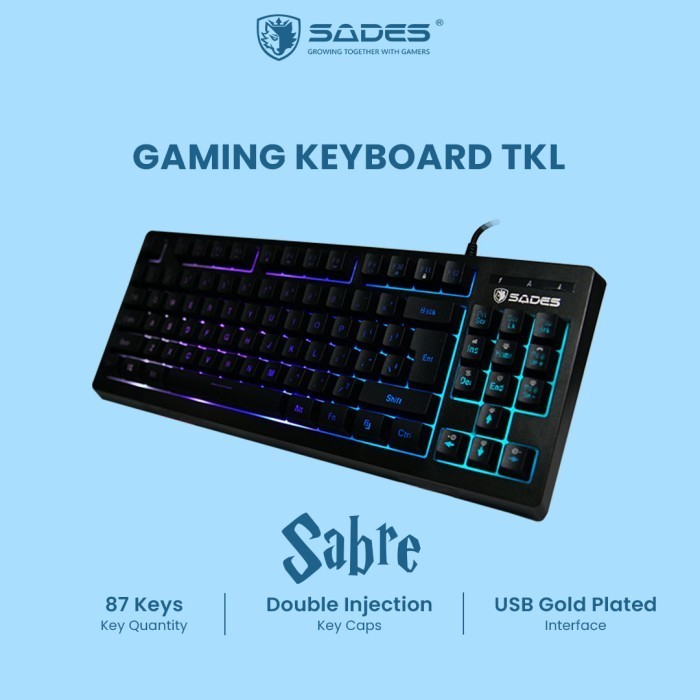 Jual Sades Sabre Tkl Rgb Gaming Keyboard | Shopee Indonesia