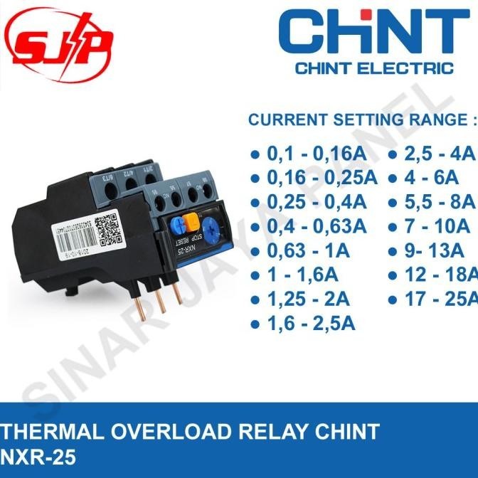 Jual Thermal Overload Relay Chint Nxr-25 Original | Shopee Indonesia