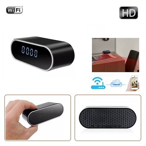 Jual Spy Camera LCD Desk Clock WIFI HD 720P V1/ Kamera Pengintai Jam ...