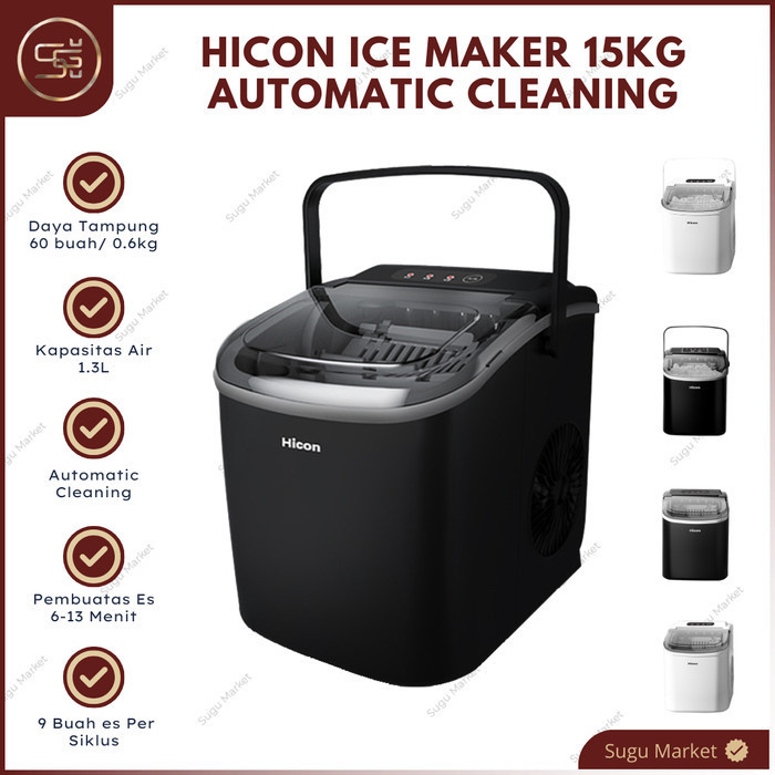Jual HICON iCE MAKER 15 KG ICE MAKER MESIN PEMBUAT ES BATU | Shopee ...