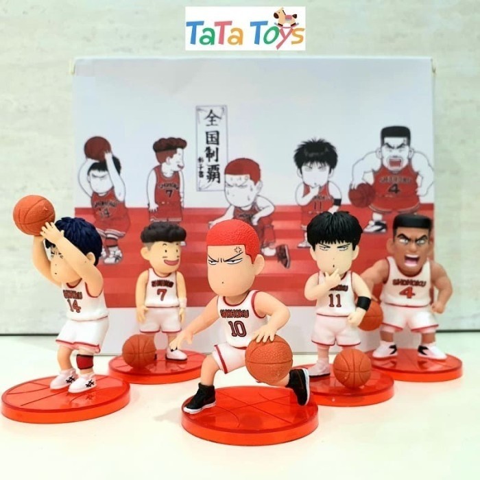 Jual Slam Dunk Anime - Chibi Shohoku Team - Dasin Mini Slamdunk Figure ...