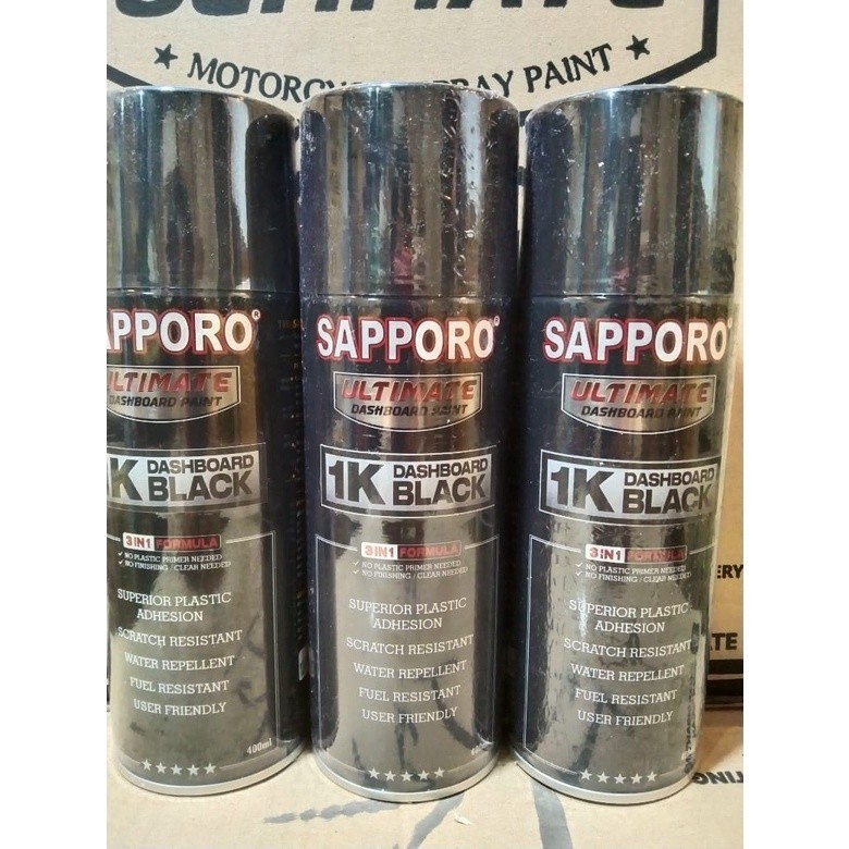 Jual Pilok Pilox Cat Semprot Sapporo Ultimate Saporo Ultimate K36T 1K Textured Dashboard Black ...