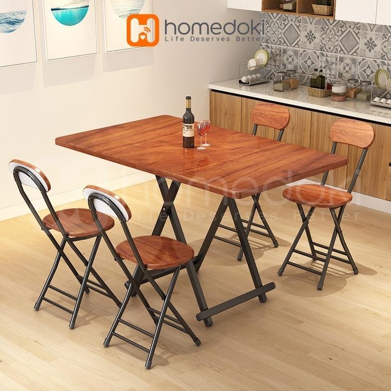 Jual Meja lipat minimalis/ Meja Makan Lipat / Meja Lipat Kayu / Meja Makan Portable / meja lipat ...