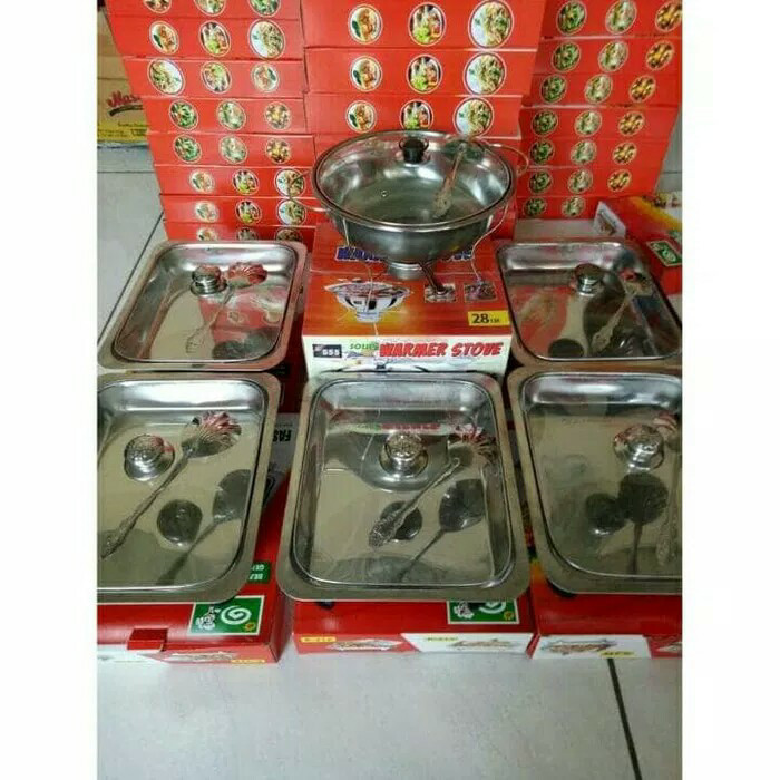 Jual Prasmanan Set Stainless Tutup Kaca | Shopee Indonesia
