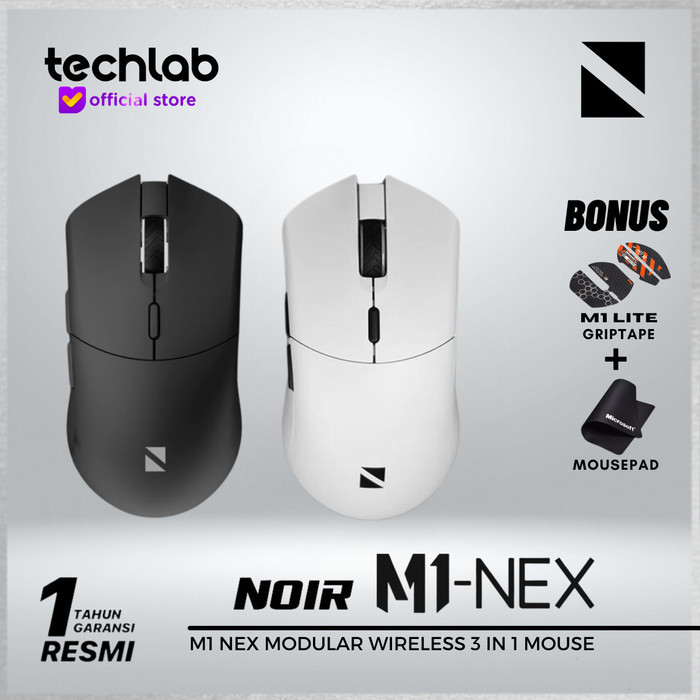 Jual Noir M1 Nex / M1-Nex Wireless Gaming Mouse 3 In 1 Connection ...