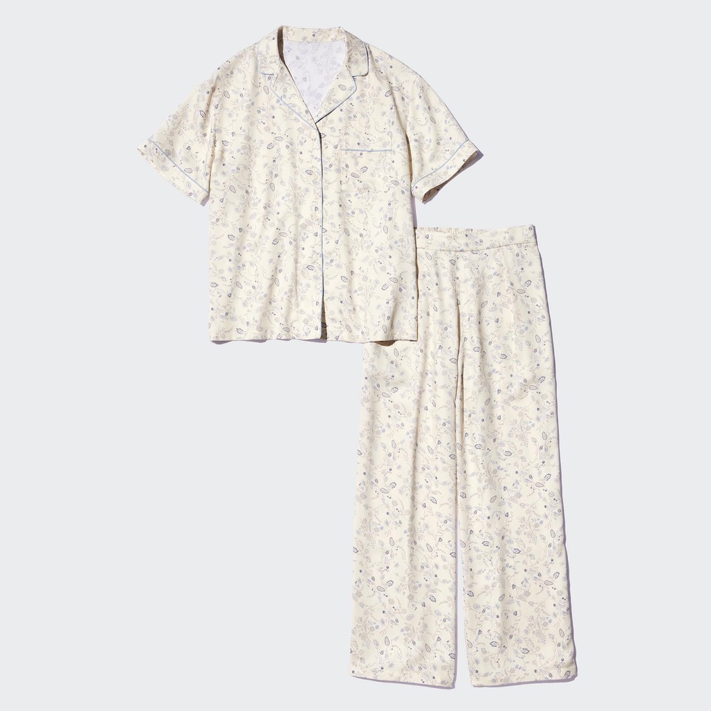 Jual Uniqlo Piyama Satin Lengan Pendek (Celana Panjang) | Shopee Indonesia