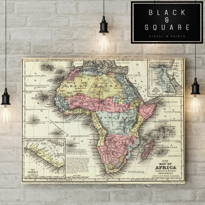 Jual Ars Poster Map Atau Peta Vintage - Indonesia - Afrika - Eropa ...