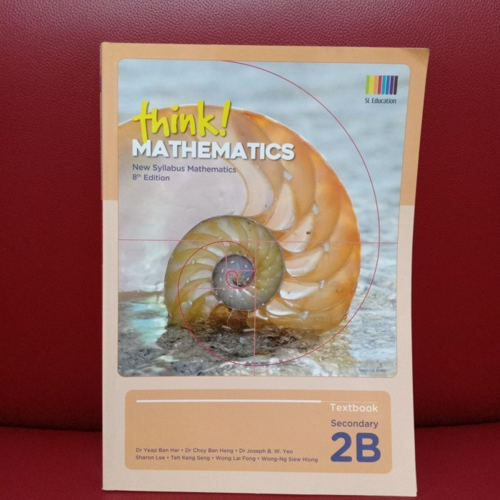 Jual Jual! Cambridge Think Mathematics Textbook Secondary 2B (Syllabus ...