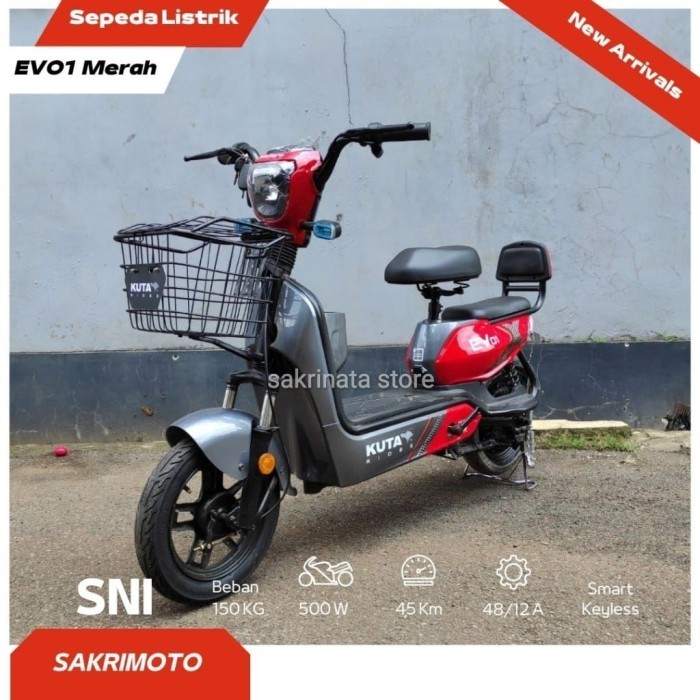 Jual Sepeda listrik murah kuta ev01 500 watt - sepeda listrik terbaru ...