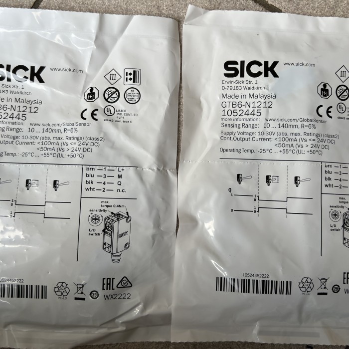 Jual Photoelectric Sensor Gtb6-N1211 Gte6 N1211 Sick Ori | Shopee Indonesia