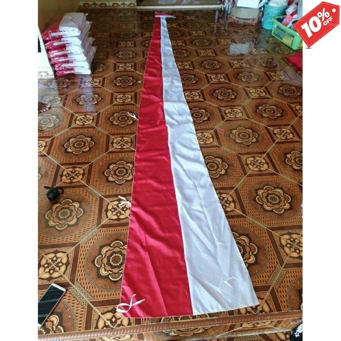 Jual Tarbaru Umbul Umbul Layur 4 Meter Polos. Merah Putih Jaminan Mutu | Shopee Indonesia