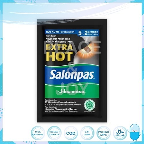 Jual SALONPAS EXTRA HOT HITAM SACHET ISI 10 LEMBAR KOYO HISAMITSU ...