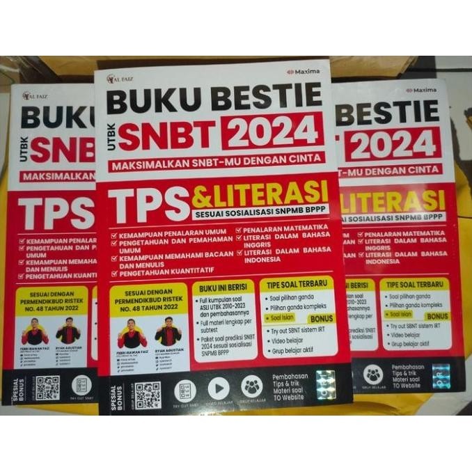 Jual Buku Bestie Utbk Snbt 2024 Tps Dan Literasi Maxima Alfaiz Terlaris Murah Baru | Shopee ...