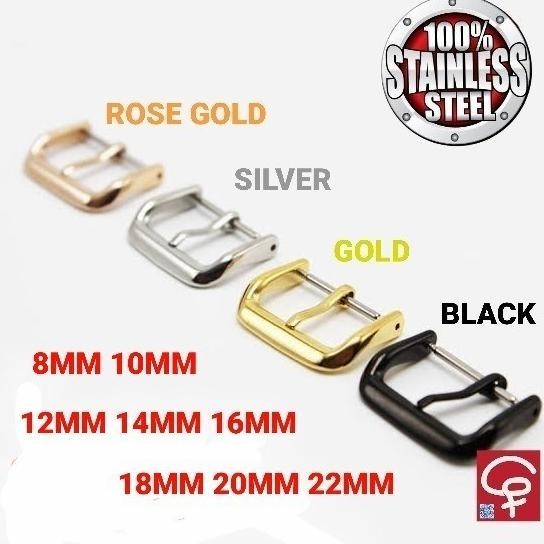 Jual BUCKLE BESI PENGAIT TALI JAM TANGAN STAINLESS STEEL KUAT TEBAL ...