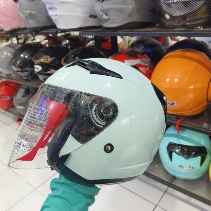 Jual HELM KYT OPEN VENOM JUNIOR AQUA BLUE | HELM ANAK HELM ANAK CEWEK ...