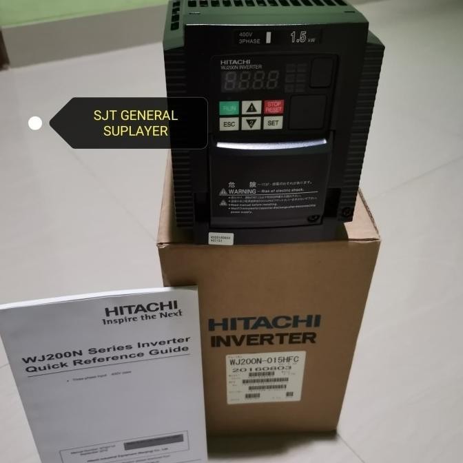 Jual WJ200N-015HFC INVERTER HITACHI 3PH 380V 1.5KW | Shopee Indonesia