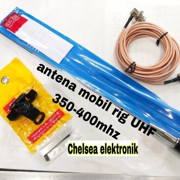 Jual PAKET ANTENA RADIO RIG MOBIL UHF 350-400MHZ KABEL TAFLON BNC ...