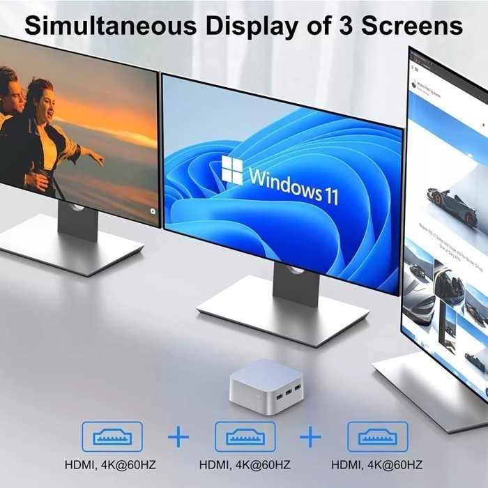 Jual GOSEND! ULTRA MINI PC T8 PLUS INTEL N100 DUAL LAN TRIPLE HDMI 4K ...