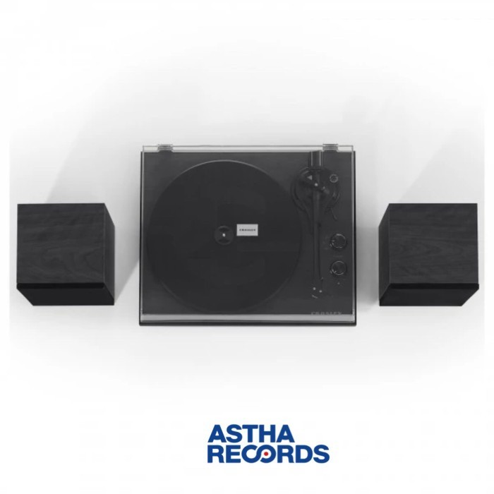 Jual Merli Crosley C62 Black Vinyl Turntable Set Player (Pemutar ...