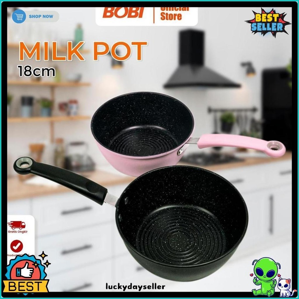 Jual Bobi - Milk Pot Atau Panci Susu Rebus 18Cm // Panci Anti Lengket ...