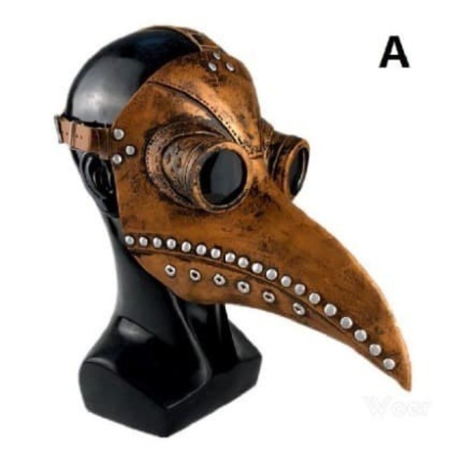 Jual Harga Spesial Topeng Steampunk Plague Doctor Mask Bird Beak Topeng ...