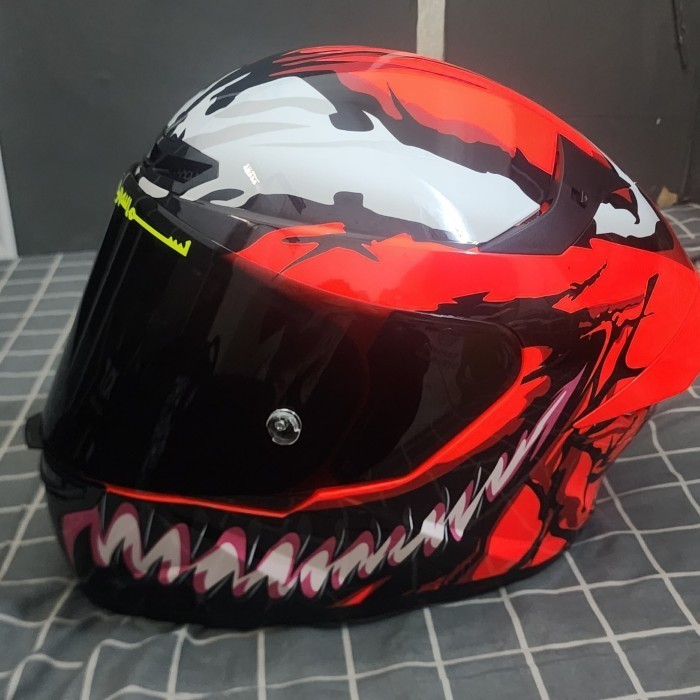 Jual HELM FULL FACE KYT TTC MARVEL CARNAGE LIMITED EDITION | Shopee ...