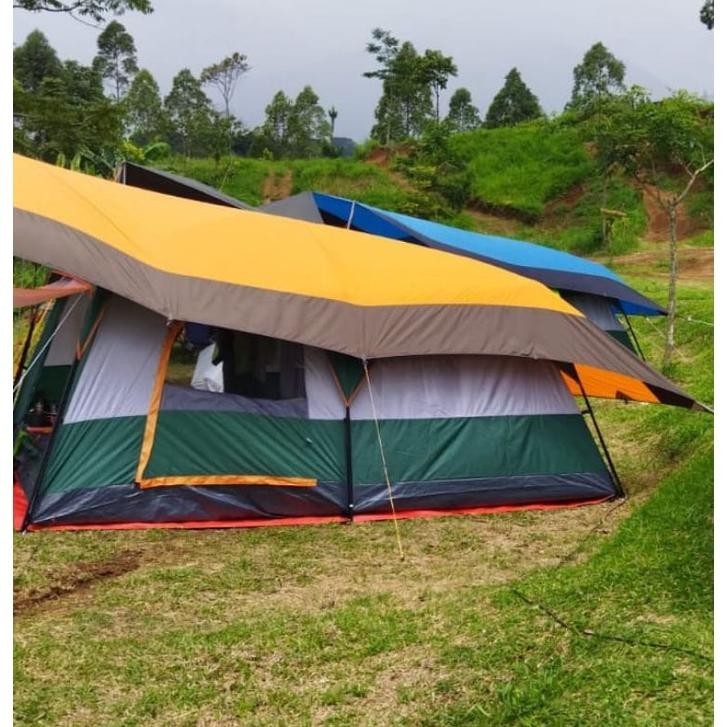 Jual ty-35 Flysheet tenda ukuran 6x8 meter 2 warna - flysheet 6x8 ...