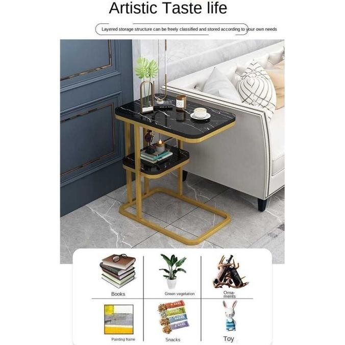 Jual Meja Samping Minimalis / Meja Sofa Side Table Estetik European ...
