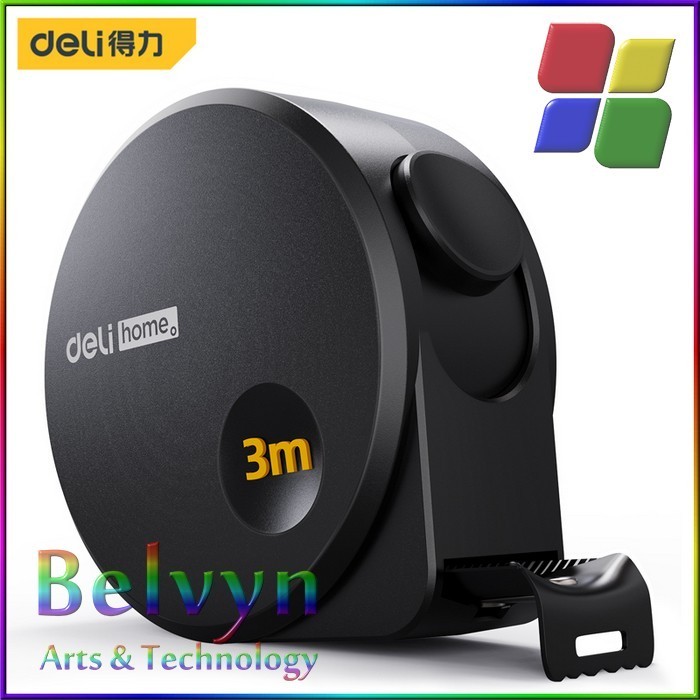 Jual Produk Deli Home Meteran Roll High Precision Self Lock Tape Measure 16mm 3M | Shopee Indonesia