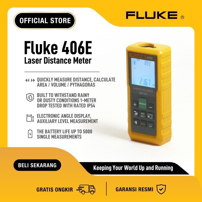 Jual Produk FLUKE 406E Laser Distance Meter - 60 Meter | Shopee Indonesia