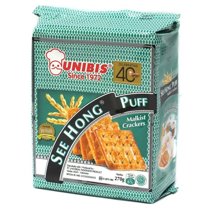 Jual S02215 UNIBIS SEE HONG PUFF MALKIST CRACKERS BISCUIT 252GR MAJU ...