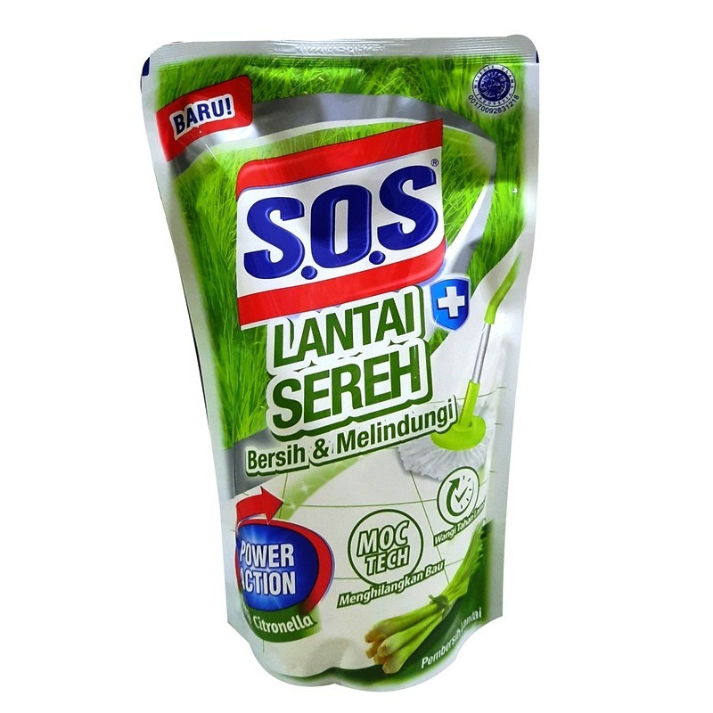 Jual S48949 PEMBERSIH LANTAI SOS SEREH 725ML REFILL MAJU BERSAMA ...