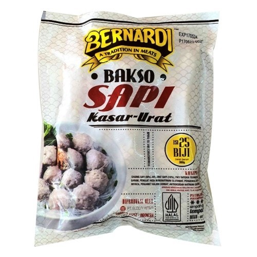 Jual S30066 BERNARDI FROZEN KASAR BESAR BAKSO SAPI 25`S MAJU BERSAMA ...