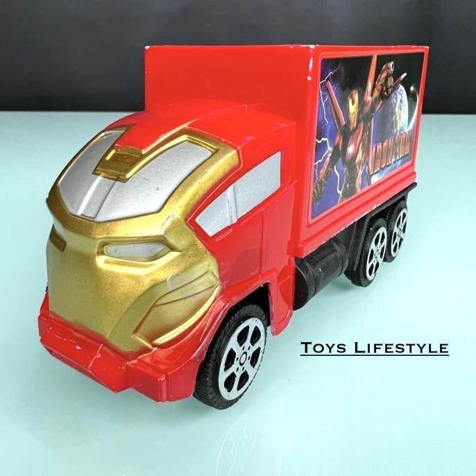 Jual Mainan Mobil Truk Marvel TUNE Masked Carry Hero Truck (Friction ...